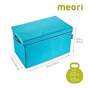 meori Storage Box with Lid, Large, Azure Blue