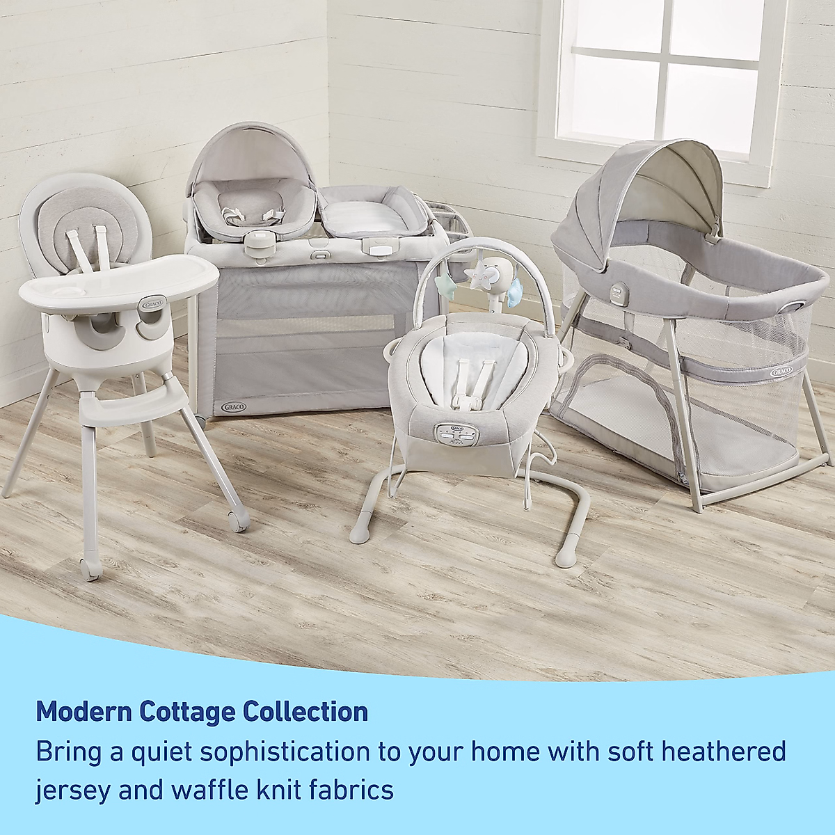 Graco Soothe 'n Sway LX Swing with Portable Bouncer, Modern Cottage Collection