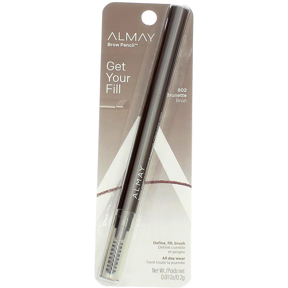 Alm Brow Pencil 02 Brunet Size .10 O Almay Brow Pencil 02 Brunette 0.10oz