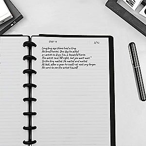 Letter Size Refills Paper, A4 Loose Leaf Paper for TUL Custom Note-Taking System Discbound Notebook Planner Inserts, 100 Sheets/200 Pages, White, 8.5 X 11 Inch