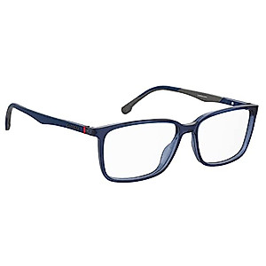 Carrera Men's 8856 Rectangular Prescription Eyewear Frames, Blue, 56mm, 15mm
