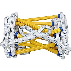 Escape Ladders Rope Ladder Nylon Home Climbing Engineeladder Portable Emergency Escape Ladder Durable Fire Escape Ladder/20M/65.6Ft/6M/20Ft