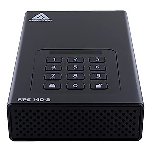 Apricorn 4TB Aegis Desktop Padlock FIPS 140-2 Validated 256-Bit Encrypted Hard Drive (ADT-3PL256F-4000)