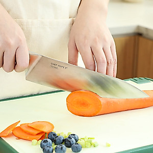 TUO Chef Knife 8 inch - Professional Kitchen Meat Vegetable Knife Japanese Gyuto Knives - German High Carbon Stainless Kitchen Knife with Ergonomic Handle for best Grip - Osprey Series with Gift Box