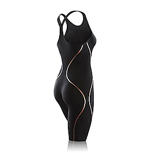 Speedo Women's Fastskin LZR Pure Intent Closed Back Kneeskin Black/Rose Gold 22