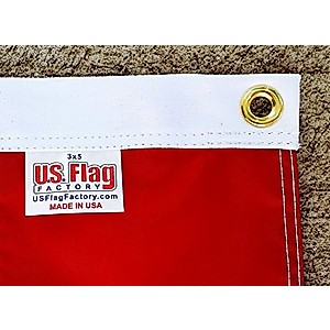 US Flag Factory 3x5 FT Rainbow Flag (Sewn Stripes) Outdoor SolarMax Nylon - Gay Pride Lesbian LGBT - UV Fading Resistant - Premium Quality - Made in USA