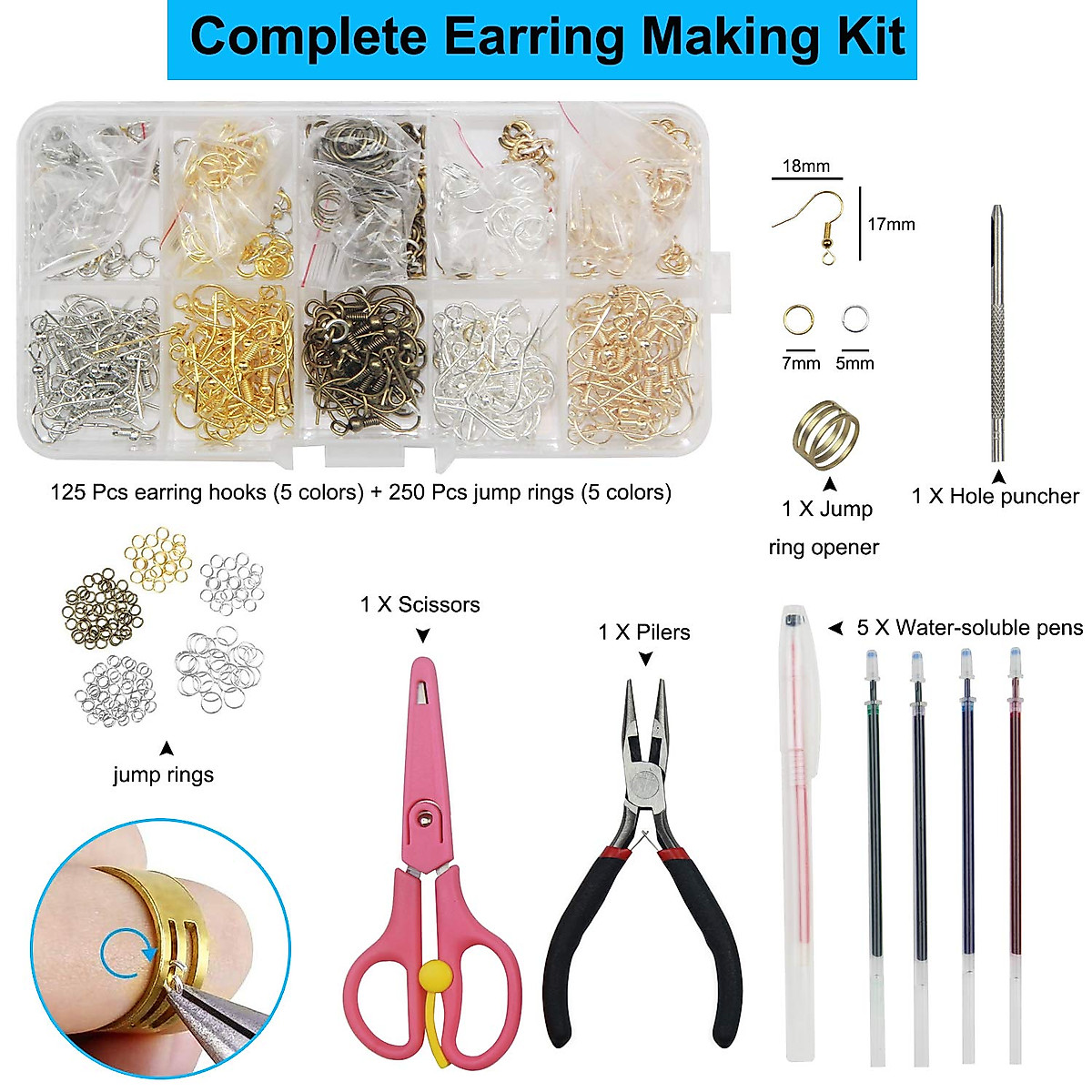 Leather Earring Making Kit - 24pcs Cricut Faux Leather Sheets for Earrings Making - 8.3" x 6.3" Each - Fabric and Tool for DIY Earrings - Jewelry Hair Bows Crafts Supplies for Beginners