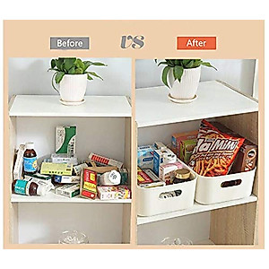 Feiupe Set of 6 Storage Bin Storage Basket Desk Cabinet Organizer