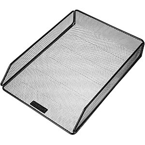 Mr. Pen Mesh Desk Organizer - Single Tray with Letter Tray, File Holder for Desk Paper Management