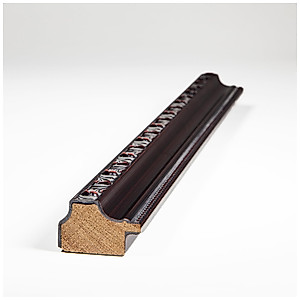 ArtToFrames 16x20 inch Black with Beads Wood Picture Frame, WOMD10188-16x20