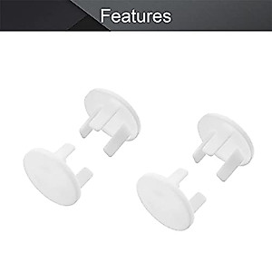 Fielect Outlet Plugs Covers Childproof Outlet Covers Protectors Electric Socket Cover Electrical Protector 3-Hole White 32Pcs