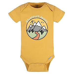 Gerber Baby 8-Pack Short Sleeve Onesies Bodysuits, Southwest, 12 Months