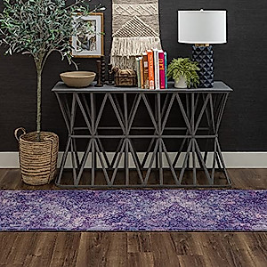 Mohawk Home Garden City Area Rug, 2 ft x 8 ft, Purple