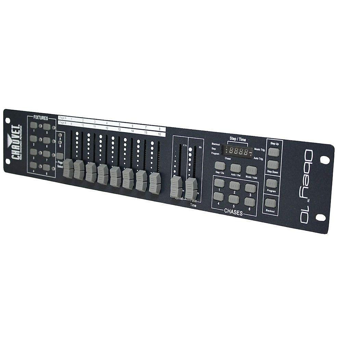 Chauvet Obey 10 LED Universal DMX-512 Lighting Controller + 10' + 25' Cables