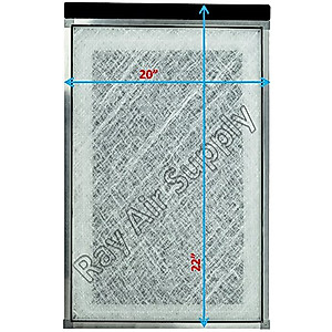RAYAIR SUPPLY 20x22 Air Ranger Replacement Filter Pads 20x22 (3 Pack) White