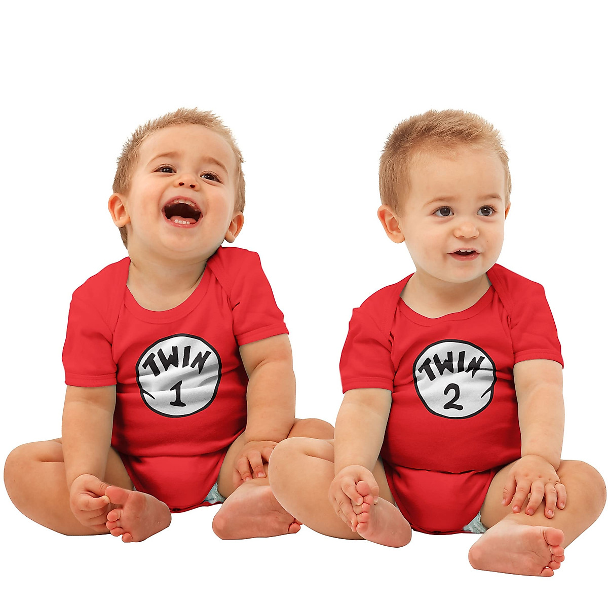 Nursery Decals and More Gender Neutral Baby Bodysuits, Includes 2 Bodysuits, 0-3 Month Twin 1 Twin 2