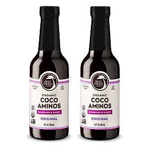 Big Tree Farms Organic Coco Aminos, Original Flavor, Soy Free, Vegan, Gluten Free, Paleo, Certified Kosher, Whole30, Non GMO, Low Glycemic, Low Sodium, Sauce & Marinade Substitute, 10 oz (Pack of 2)