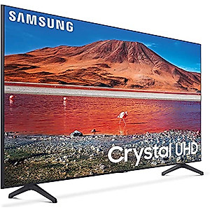 SAMSUNG UN55TU7000 55 inches 4K Ultra HD Smart LED TV (2020 Model) (Renewed)