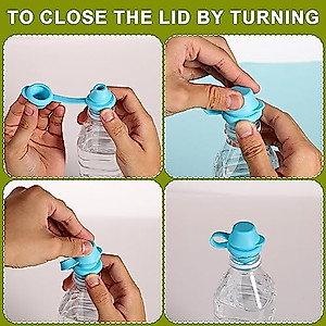 3pcs Silicone Water Bottle Top Spouts, No Spill Baby Food Pouch Toppers Softsip Food Pouch Tops Squeeze Pouch Topper Bottles Top Spout Adapter for Most Bottles Kids Adults (3 Colors)