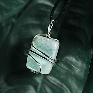 AYANA Amazonite Crystal Necklace - Passionately Crafted from Ethically Sourced Crystals and Healing Stones - Genuine, Handmade Healing Crystals Pendant Necklace for Women