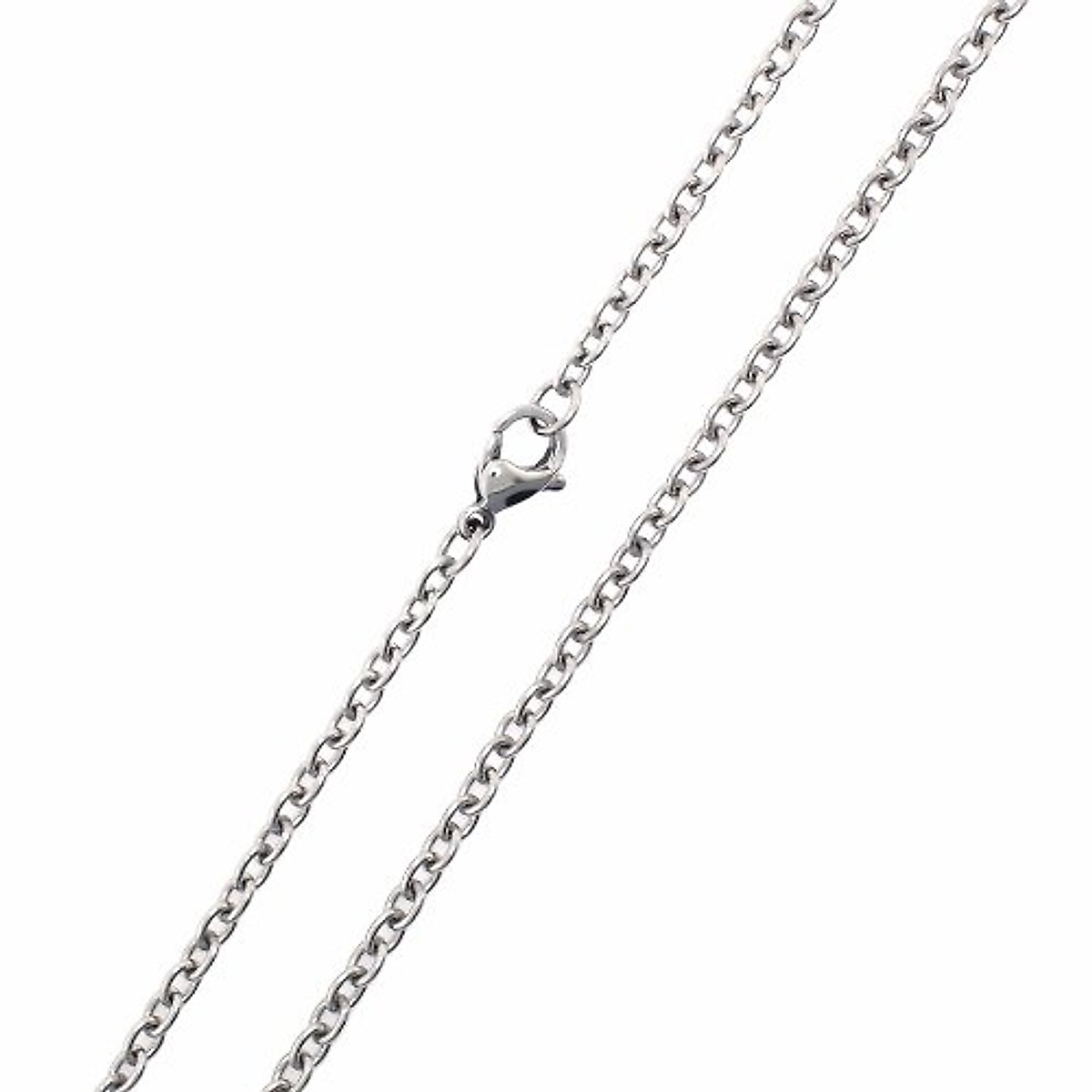 SILVERCLOSEOUT Stainless Steel Rolo Cable Chain Mens & Womens Unisex Necklace 3.1MM 20 Inch