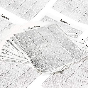 Greaseproof, Durable 12x16 Newsprint Wax Paper 300Pk. Deli Food Basket Liner Sheets for Fish, Burgers, Fries, BBQ and Sandwiches. Perfect for Your Movie, Circus or Carnival Theme Party or Cookout.