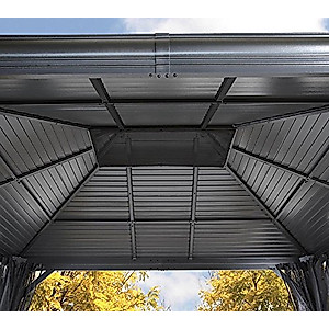 Sojag Outdoor 10' x 14' Mykonos Double Roof Hardtop Gazebo Outdoor Sun Shelter