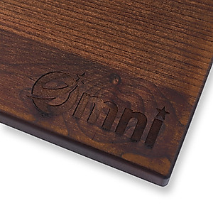 OMNI Cherry Maple Cutting Board | Strong & Durable Wood Cutting Board for Kitchen | Chopping Board Suitable for Meat, Vegetables, Cheese and More | Made In the USA, Butcher Block- 9 X 12 X .75 Inches