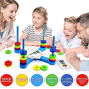 VATOS Board Magnetic Kids Game, Matching Game for Kids Age 3 4 5 6 7 8, Fun STEM Science Toy for Children Boys & Girls Gift