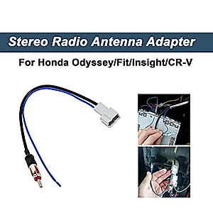 RED WOLF Car Stereo Wire Harness Radio Antenna Adapter Connector Plug Compatible with Honda Civic Accord Fit CRV 2009-2020 Aftermarket Stereo Wiring Plug