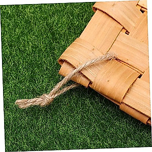 Outanaya 2pcs Sundry Storage Baskets Rattan Kitchen Basket Embellishments for Crafting Wicker Basket Easter Storage Basket Wicker Laundry Basket Laundry Baskets Cloth Storage Basket