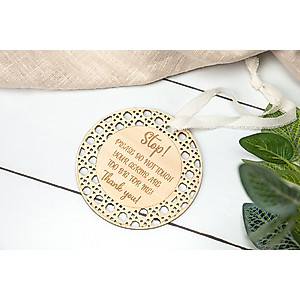 Stop! Please Do Not Touch Carseat Stroller Rattan Accessory | Baby Gift