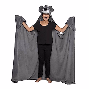FUNZIEZ! Hooded Koala Plush Blanket - Wearable Throw for Kids - Unisex Children's Blanket