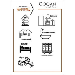 Goqan by realgrandbazaar Elis Turkish Hand Towels Set of 2 - 0 Cotton, Pre Washed, Quick Dry, Soft 20x40' Hand Towel for Bathroom Clearance, Kitchen Towels, Tea Towels, Washcloths (Orange)