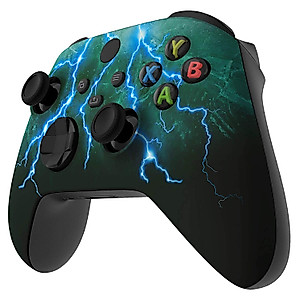 Xbox Series & One Soft Touch Design Custom Gaming Controller for Xbox Series & One -Soft Shell for Comfort Grip X - (Lightning)