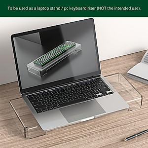 BOSSCASA Acrylic Computer Keyboard Cover, Mechanical Keyboard Dust Cover PC Keyboard Cat Protector, Cat Keyboard Protector (1 Pack, Clear)