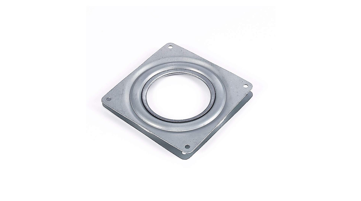 Gorgeri 4-inch Galvanized Steel Swivel Plate for Rotating Displays