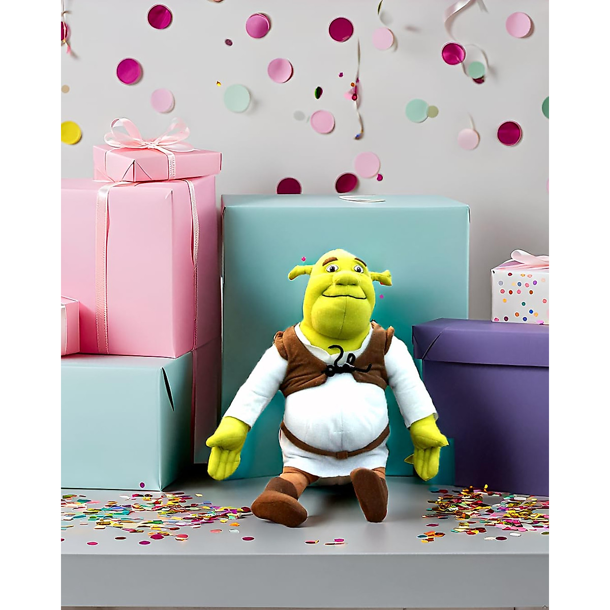 SecretCastle Shrek Plush Doll Toy 15" Height, Shrek Toys Shrek Plush Christmas, L (Shrek L)