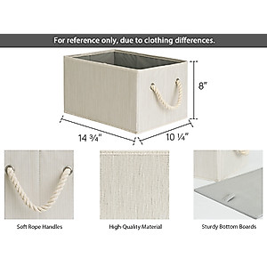 StorageWorks Storage Bins for Closet and Large Foldable Storage Baskets