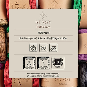 Sensy Premium 274 Yards Raffia Yarn (Latte)