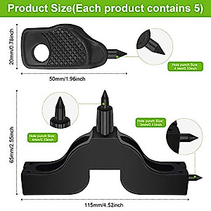 10PCS Drip Irrigation Tube Hole Punches, Kalolary Drip Hose Hole Punch for 4/7mm PE Pipe Hole Punches, 5PCS Mini Water Pipe Punch 5PCS Bull-head Tubing Punch for Outdoor Lawn Garden Water System Tools