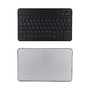 Tosuny USB Keyboard with Russian English, 80 Keyboard 10.1" Bluetooth Keyboard, Lightweight, Waterproof, Dustproof Slim Ultra Wide Wireless Keyboard