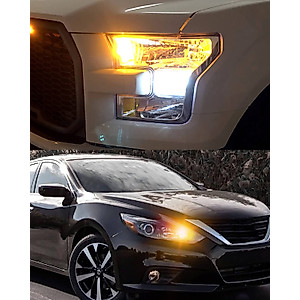 Lasfit Switchback 3157 3057 3155 3457 4157 Super Bright LED Bulbs for Turn Signal Lights Daytime running light parking light White Amber Yellow (NEED RESISTOR)