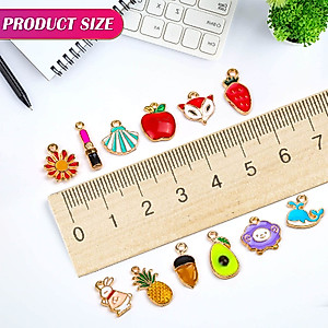 Mckanti 150PCS Bracelet Charms for Jewelry Making Wholesale Bulk Lots Jewelry Making Silver Bracelet Charms Gold Plated Enamel Charms Pendants for Necklace Bracelet Jewelry Making and Crafting.