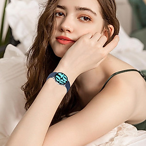 Sport Band for Samsung Galaxy Watch 7/6/5/4/FE Band 40mm 44mm/Galaxy Watch 6 Classic 47mm 43mm/4 Classic 46mm 42mm/Active 2/Watch 5 pro 45mm/3 41mm Women/Men,20mm Silicone Strap Correa Wristbands 4PCS