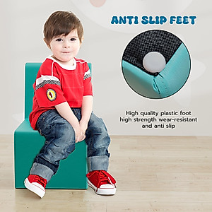 UMOMO MX-03 8 PCS Kids Sofa Set, Daycares Chairs for Toddlers Activities, Colorful Modular Flexible Seating Set for Home Preschool Playroom