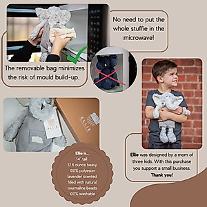 “Ellie” Microwavable Stuffed Animal – Stuffed Animal Heating Pad - Heatable, Coolable, Washable Stuffed Animals