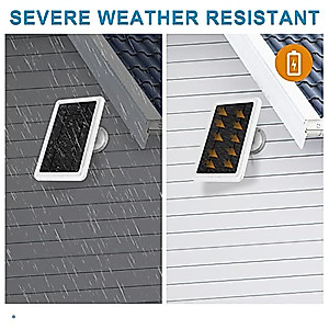 Ring Camera Solar Panel Charger, Solar Panel for Ring Stick Up Cam 2nd & 3rd Gen, Ring Spotlight Cam Battery, 5V 4.5W Output Super Fast Charging 3.5mm Plug to Device (1Pack)