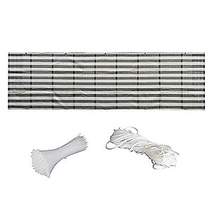 RNSUNH 3.3x16.4ft Balcony Privacy Screen Cover Privacy Screen Windscreen Cover Fabric Shade Tarp Netting Mesh Cloth for Porch Deck Patio Balcony to Cover Sun Shade