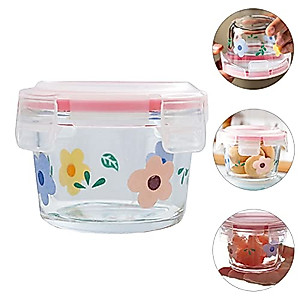 UPKOCH Microwave Containers Airtight Lid Dips Lunch Storage Practical Ml Jam A Prep Jars Round Container On- for Style Food Sealed Case Lids Safe Meal Great Locking Snacks Freezer